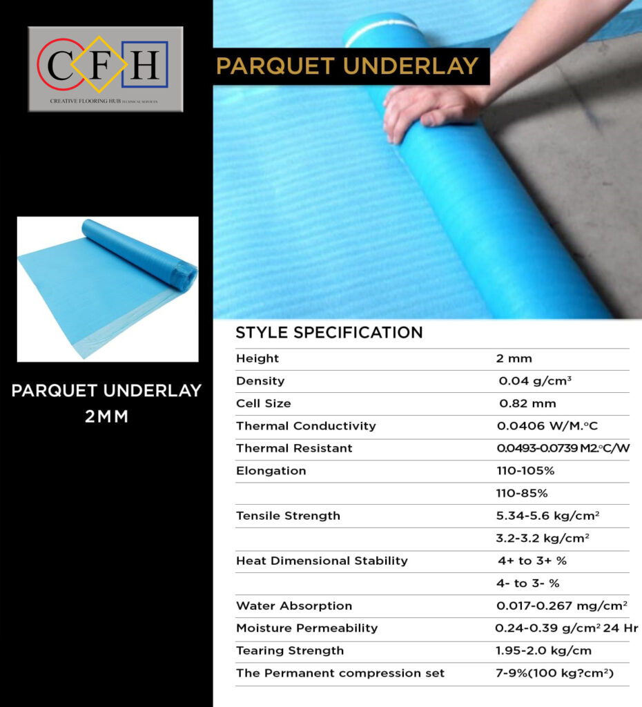 SILVER UNDERLAY 8MM - Creative Flooring Hub - Flooring Company in Dubai